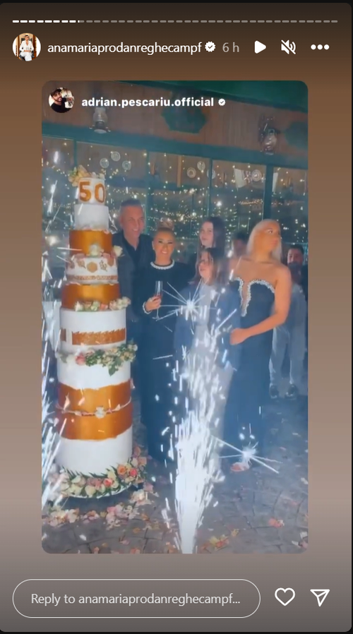 Anamaria Prodan, petrecere fastuoasă la 50 de ani. Tortul uluitor pe care l-a avut de ziua ei de ...