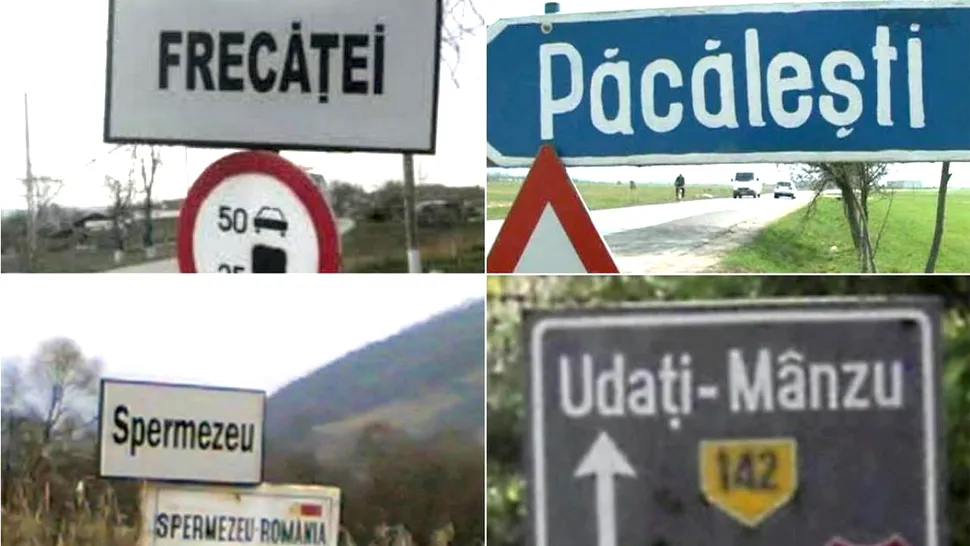 Cele mai amuzante nume de localități din România. Unde se află satele ...