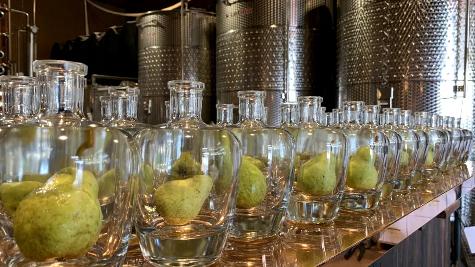 Cum bagi o pară într-o sticlă de pălincă. Trucul pe care nu ți l-a ...