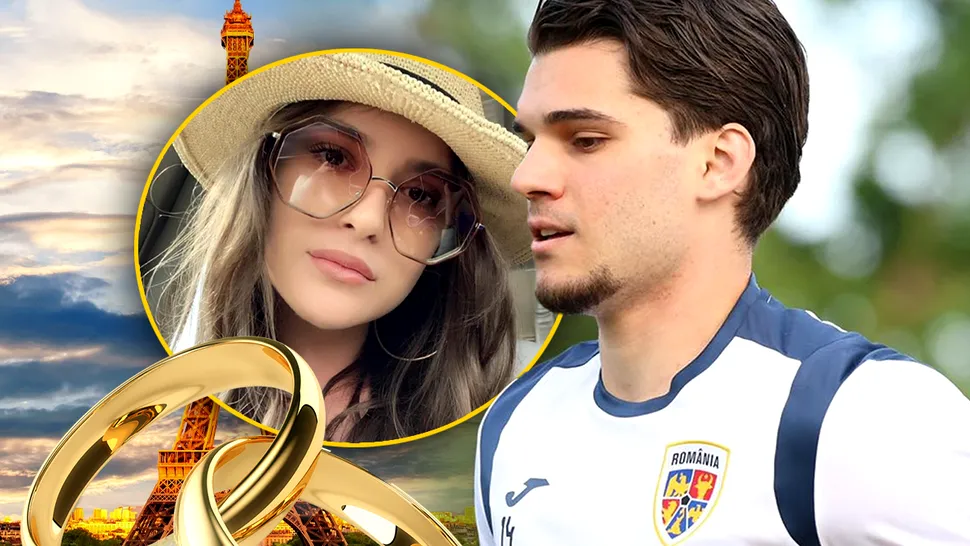 Cum arată inelul purtat de Elena Tănase la cununia cu Ianis Hagi. Și-a ...